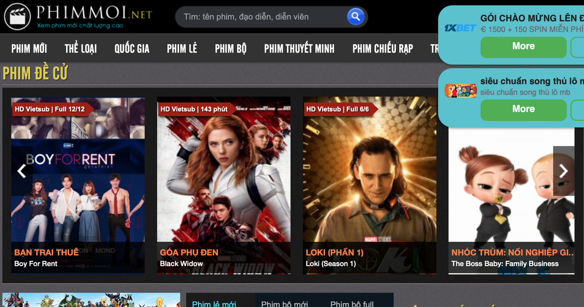 Đang bị khởi tố và điều tra, website phim lậu phimmoi lại tái xuất ...