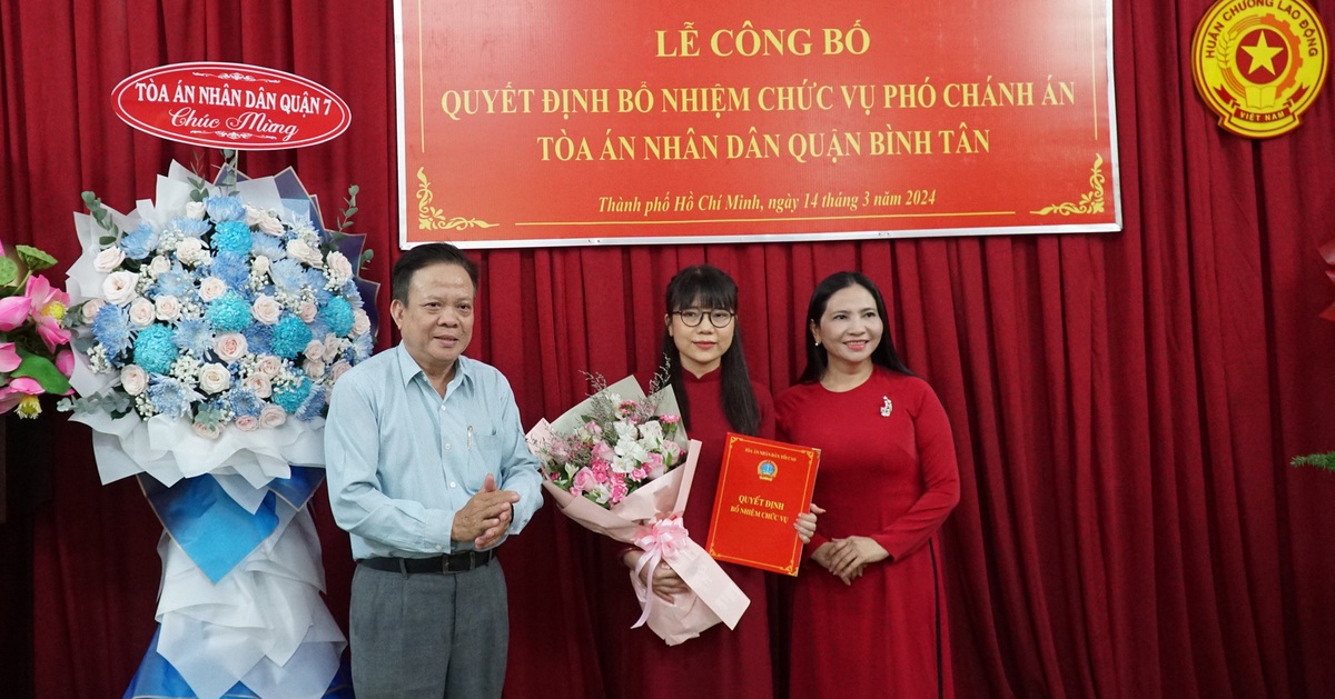 Nữ thẩm phán được bổ nhiệm làm phó chánh án Tòa án quận Bình Tân - Tuổi ...