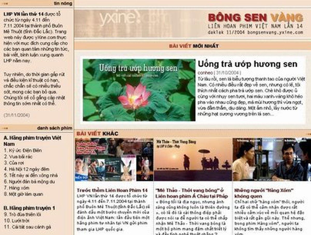 Website không chính thức của LHP VN lần thứ 14 - Tuổi Trẻ Online