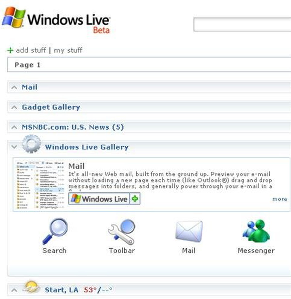 Thay giao diện MSN Search bằng Windows Live - Tuổi Trẻ Online