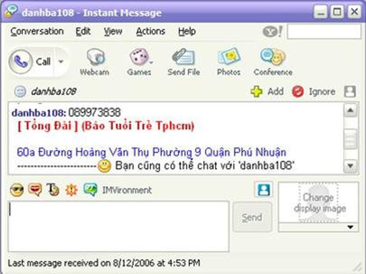 Tra cứu điện thoại cố định bằng Yahoo! Messenger - Tuổi Trẻ Online