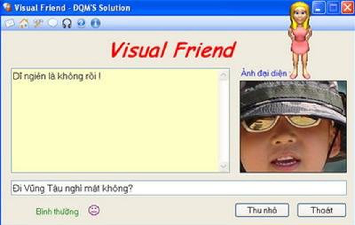Chat tiếng Việt với người ảo bằng Visual Friend - Tuổi Trẻ Online