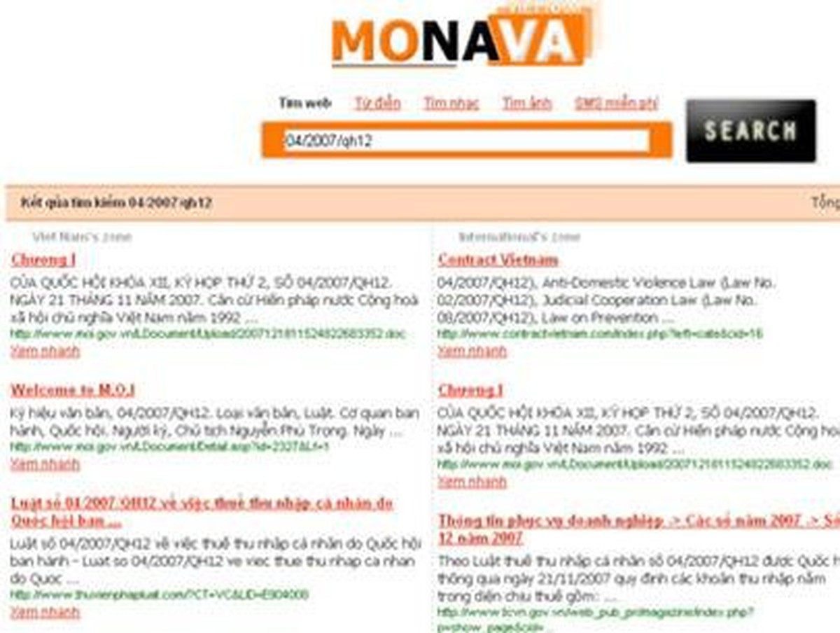 Monava: "Google Việt" hay tầm gửi? - Tuổi Trẻ Online