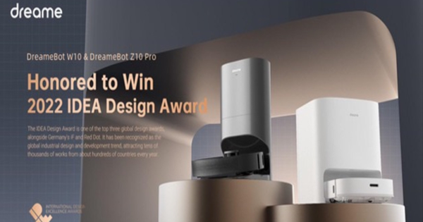 Dreame giành được Giải thưởng Thiết kế đột phá tại IDEA Design Award ...