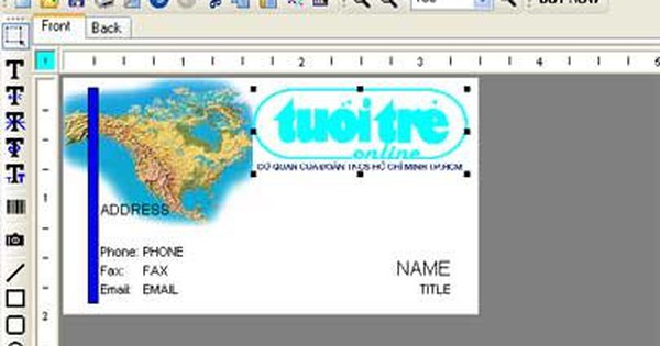 Thiết kế danh thiếp cá nhân với Business Card Builder - Tuổi Trẻ Online