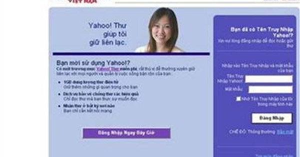 Yahoo! Mail cung cấp giao diện tiếng Việt - Tuổi Trẻ Online