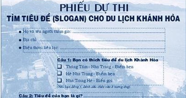 Tìm slogan cho du lịch Khánh Hòa - Tuổi Trẻ Online