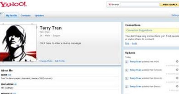Yahoo! Profile: Gương mặt mới của dịch vụ mạng xã hội - Tuổi Trẻ Online