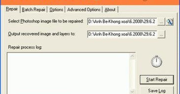 Advanced PSD Repair: khôi phục tập tin photoshop bị lỗi - Tuổi Trẻ Online